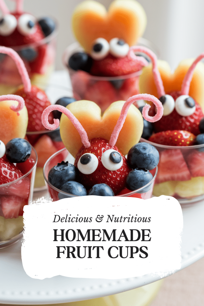 Adorable Love Bug Fruit Cups Recipe - Cozy Cadence
