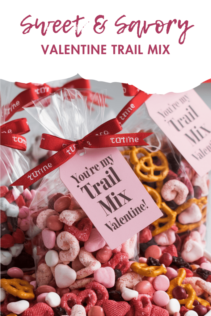 Sweet and Savory Valentine’s Trail Mix Recipe - Cozy Cadence