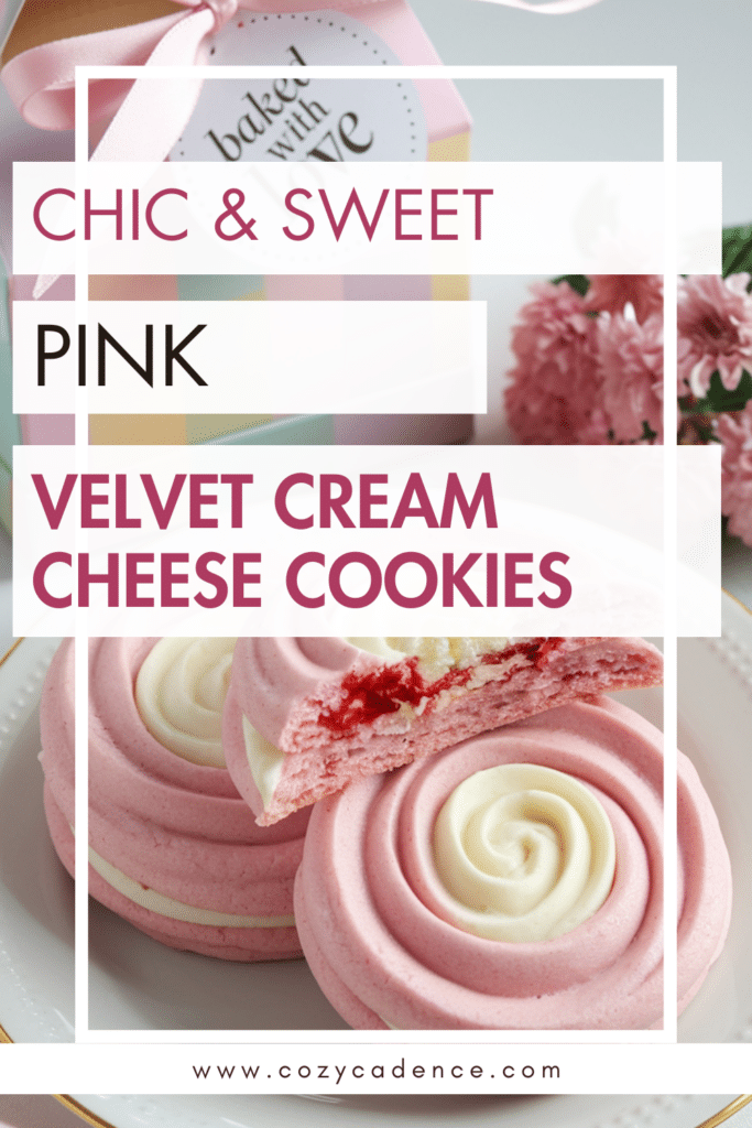 Chic & Sweet Pink Velvet Cream Cheese Cookies Recipe - Cozy Cadence