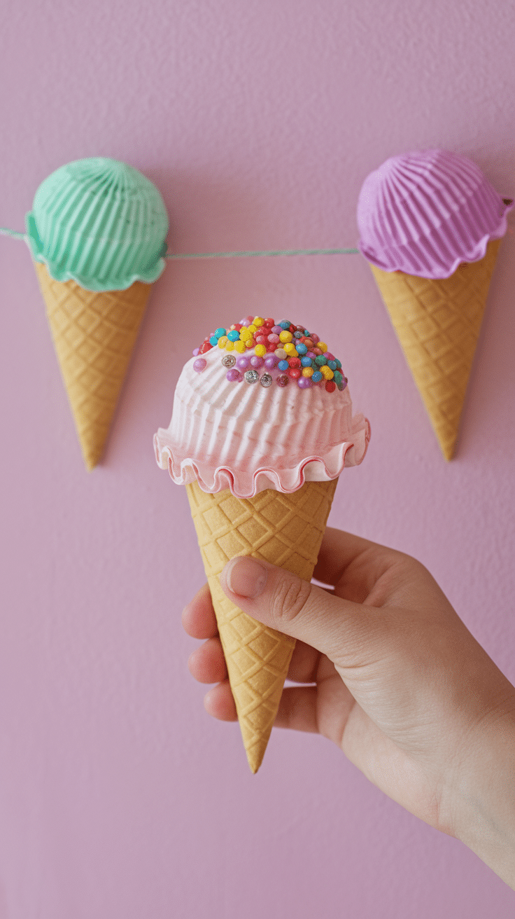 23 Easy & Fun Ice Cream Cone Crafts for Kids - Cozy Cadence