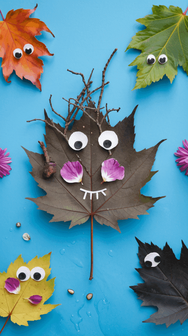 28 Creative Nature Faces Crafts for Kids to Explore the Outdoors - Cozy ...