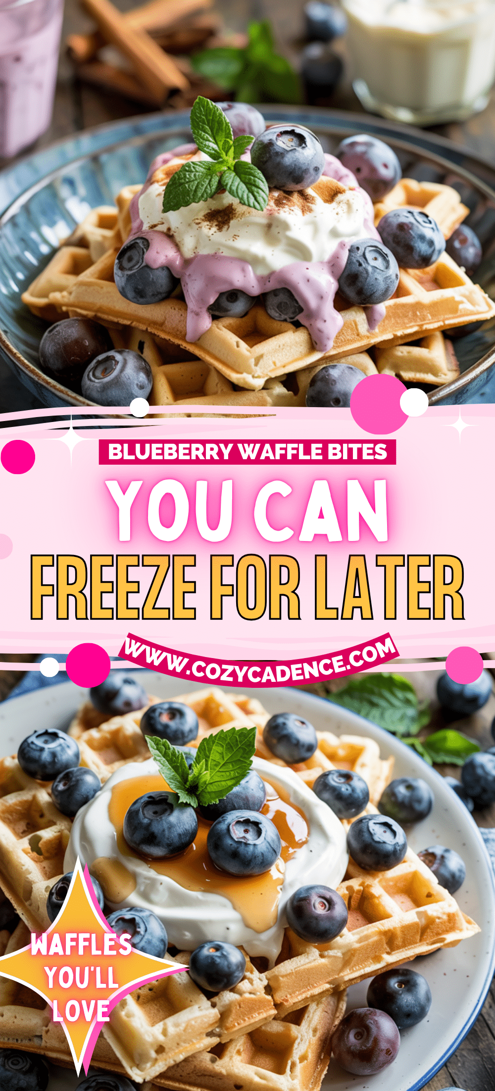 Frozen Blueberry Waffle Bites – Juicy, Colorful, and Packed with ...