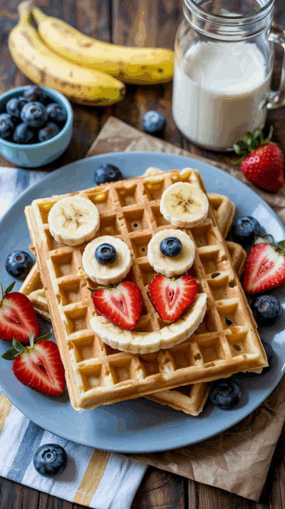 29 Healthy Waffles for Kids That Are Fun, Easy & Totally Yummy 🧇🍓 ...