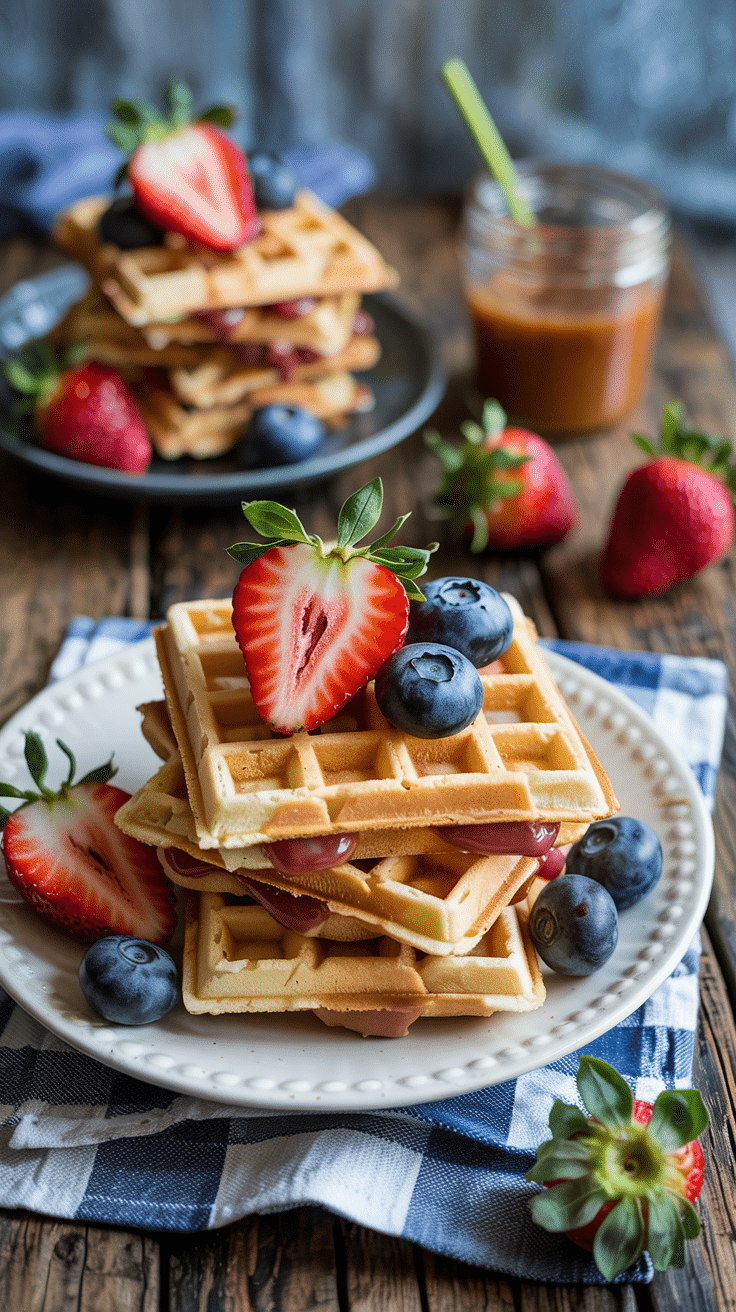 29 Healthy Waffles for Kids That Are Fun, Easy & Totally Yummy 🧇🍓 ...