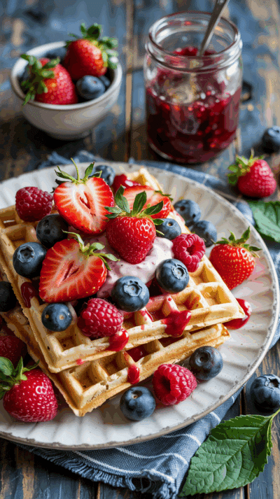 29 Healthy Waffles for Kids That Are Fun, Easy & Totally Yummy 🧇🍓 ...