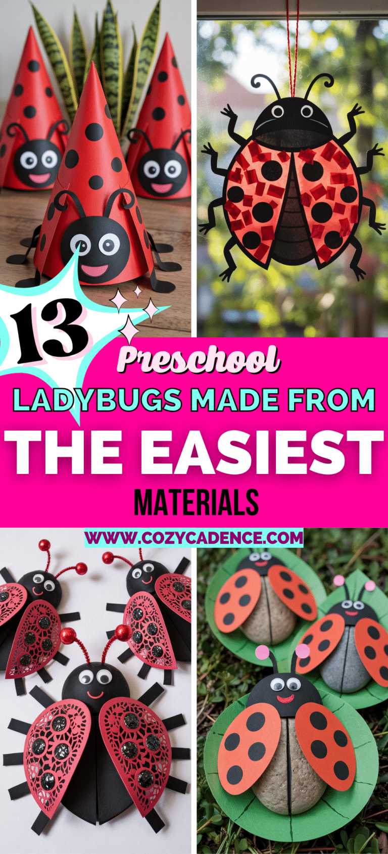 13 Adorable Ladybug Crafts Preschool Kids Will Love to Make - Cozy Cadence