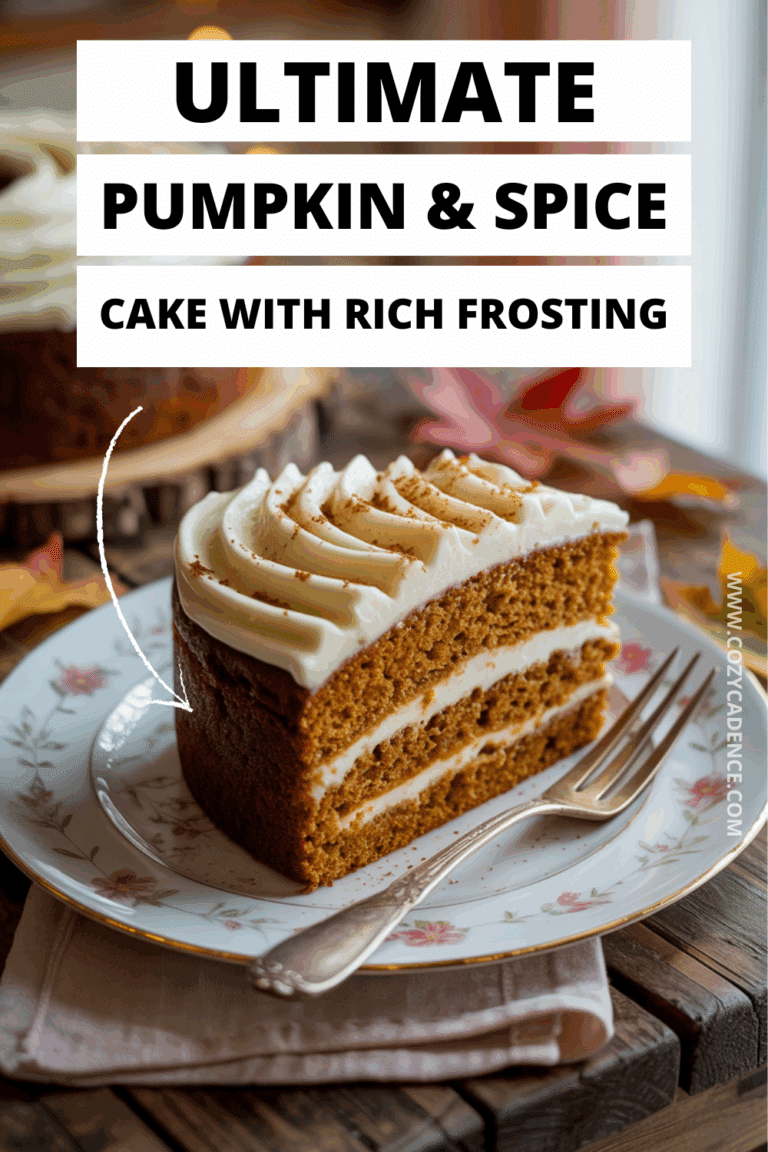 The Ultimate Pumpkin Spice Cake with Cream Cheese Frosting - Cozy Cadence
