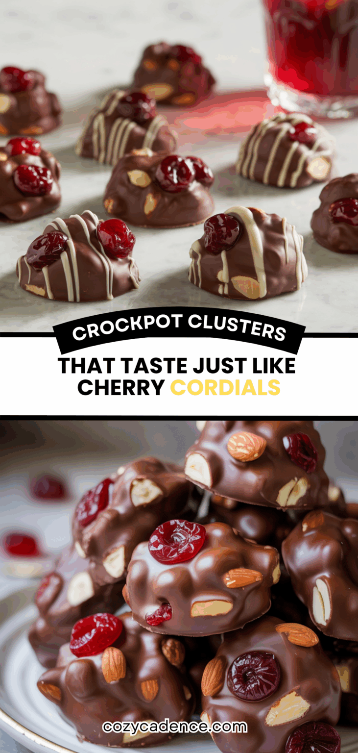 Decadent Cherry Cordial Crockpot Clusters - Cozy Cadence