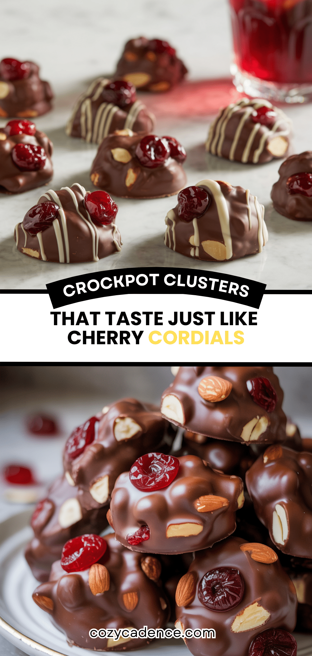 Decadent Cherry Cordial Crockpot Clusters - Cozy Cadence